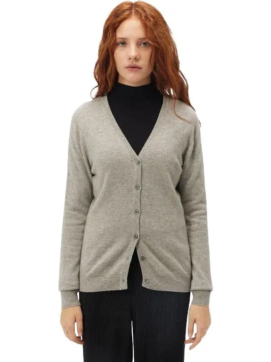 Gobi Cashmere Gobi Mongolian Cashmere V-neck Cardigan - Dawn Blue
