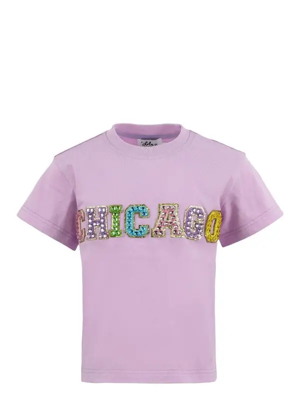 LOLA + THE BOYS Chicago Gems T-shirt - Purple