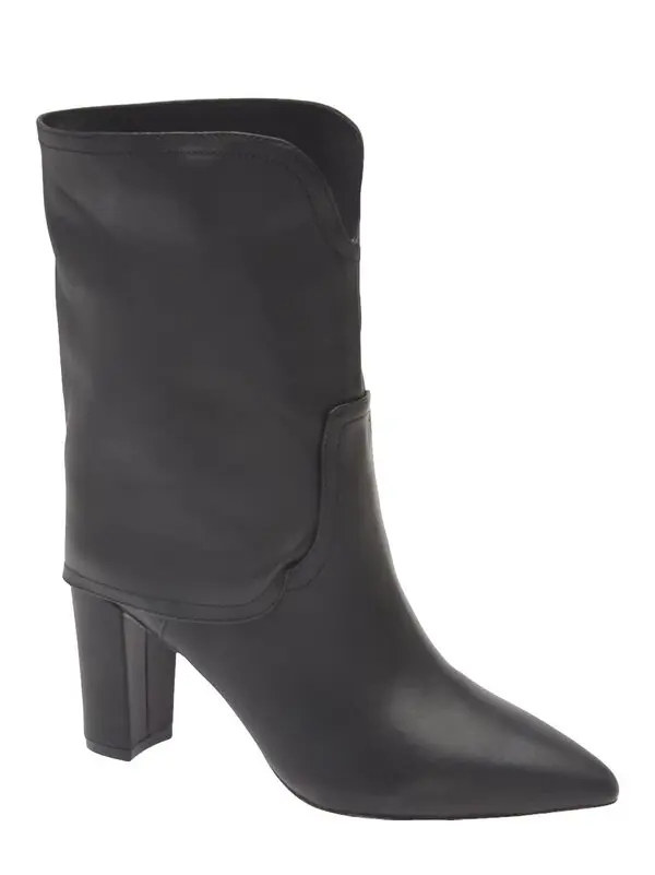 KOKO + PALENKI Leather Western Boots - Black Leather