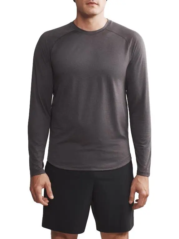 RHONE Atmosphere Long Sleeve T-shirt - Asphalt Heather