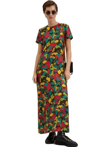 La DoubleJ Swing Dress - Vines Brown