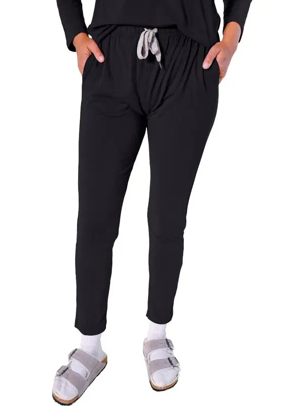 POPLINEN Toni Pajama Pant - Black
