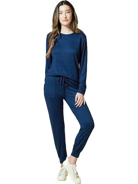 SOFTIES Dream Jersey Lounge Set - Midnight