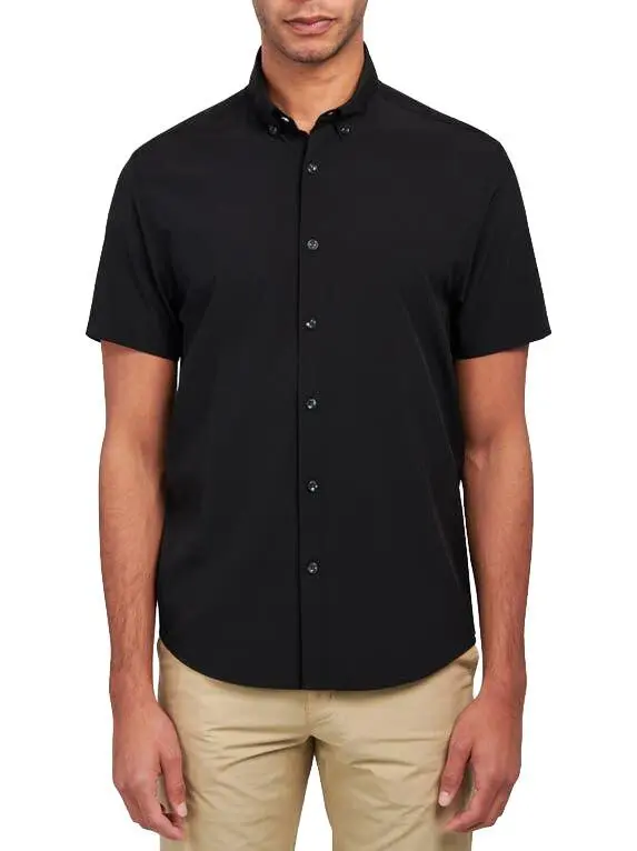 BROOKLYN BRIGADE Slim Fit 4-way Stretch Performance Shirt - Black