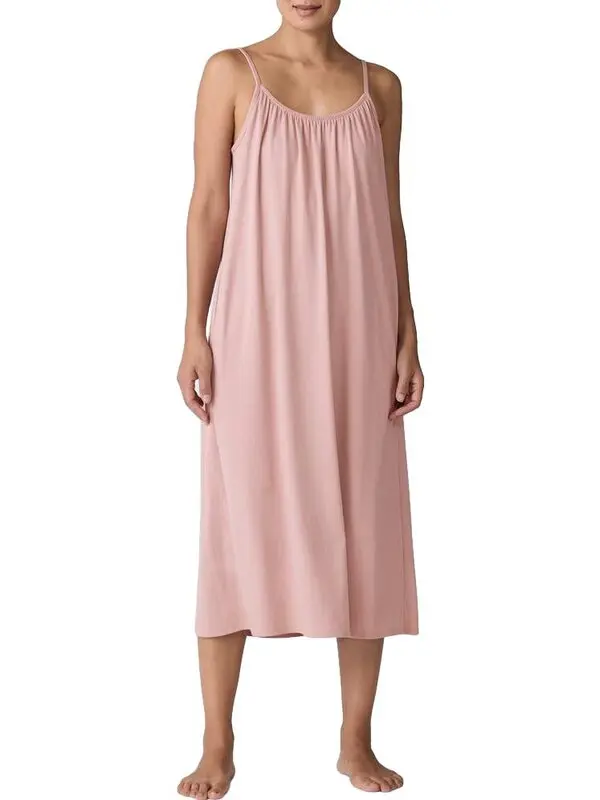 Eileen Fisher Organic Cotton Cami Midi Dress - Opal