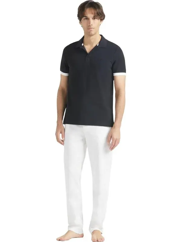 Vilebrequin Solid Cotton Polo - Noir