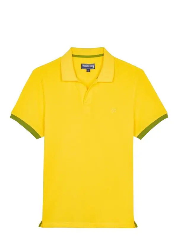 Vilebrequin Solid Cotton Polo - Soleil
