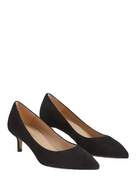 LK BENNETT Audrey Kitten Heel Pumps - Black