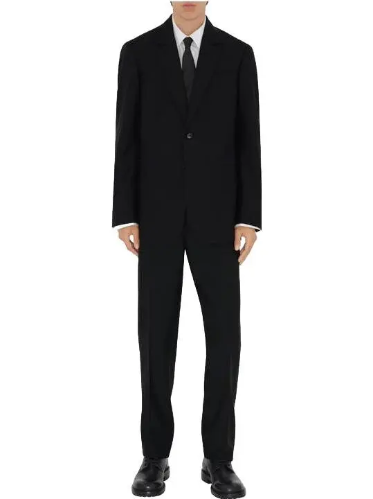Burberry Wool Tailored Trousers - Black