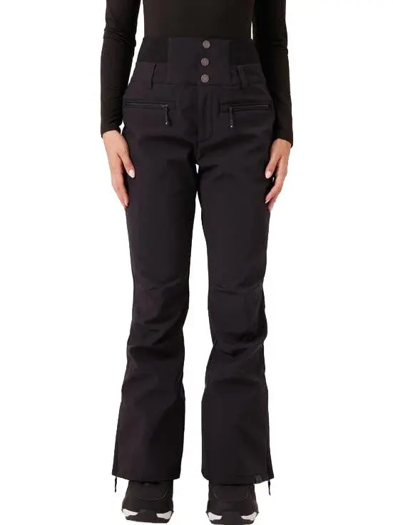 Roxy Rising High Waterproof Shell Snow Pants - Black