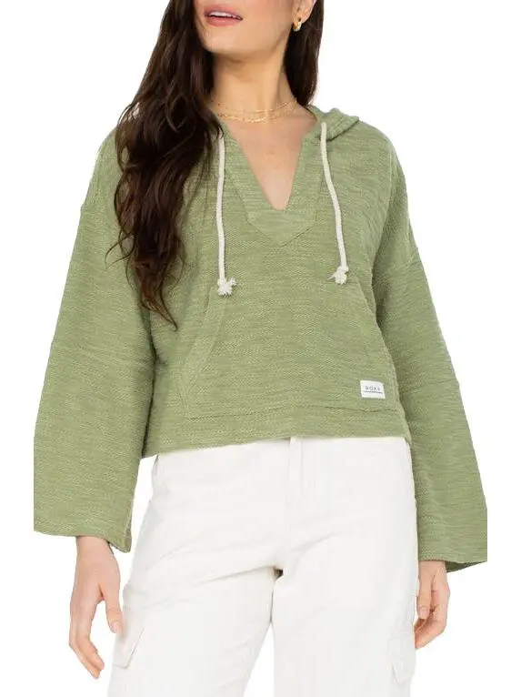 Roxy Rich Coast Hoodie - Oil Green