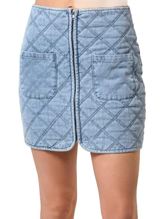WALNUT MELBOURNE Virgo Mini Skirt - Denim