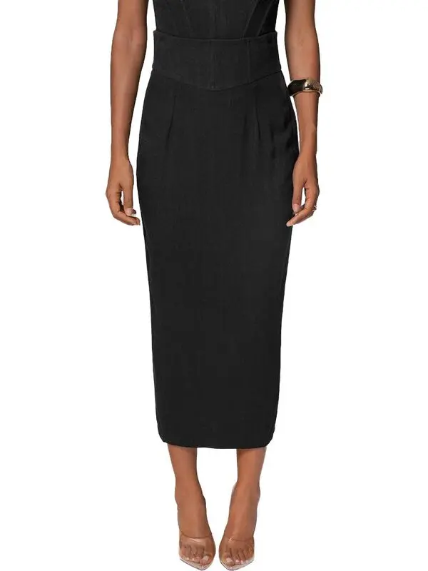 JLUXLABEL Coastland Pencil Skirt - Black