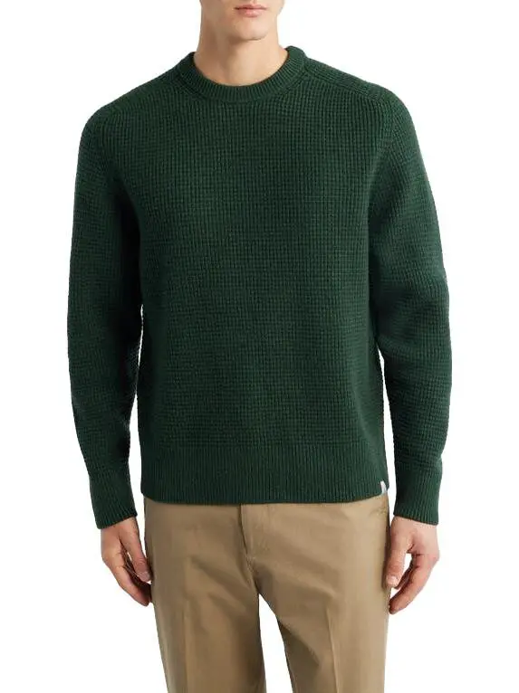 MERZ B. SCHWANEN Thermal Wool And Cashmere Sweater - Bottle Green