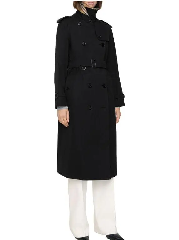 Burberry The Waterloo Heritage Trench Coat - Black