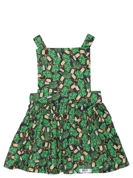 WORTHY THREADS Pinafore Dress - Green