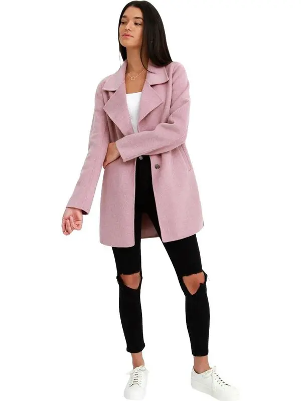 BELLE & BLOOM Oversized Wool-blend Jacket - Lilac