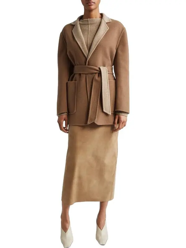 Max Mara Mirko Belted Short Coat - Tobacco