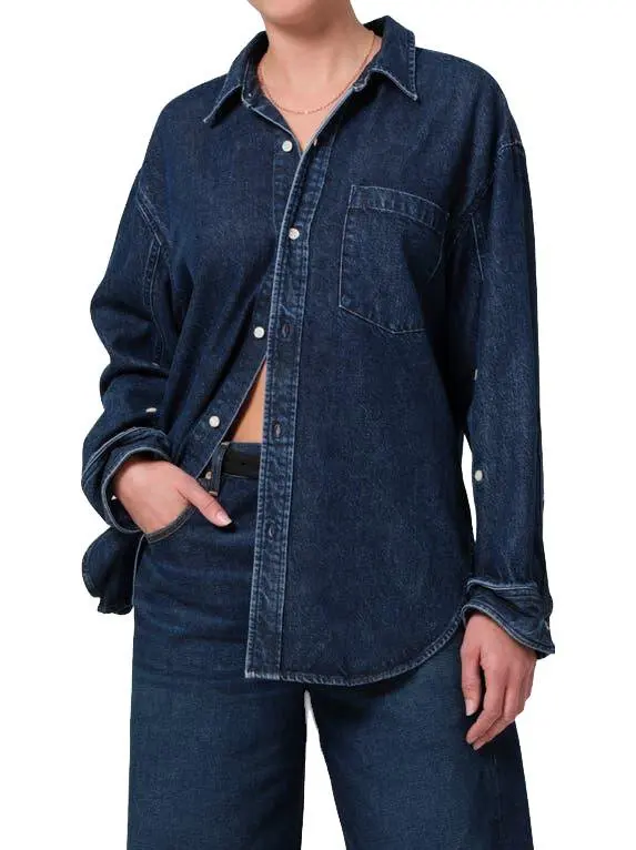 Citizens Of Humanity Kayla Oversize Denim Shirt - Artesia