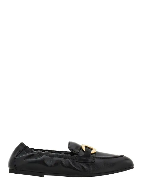 FERRAGAMO Elasticated Loafer - Black