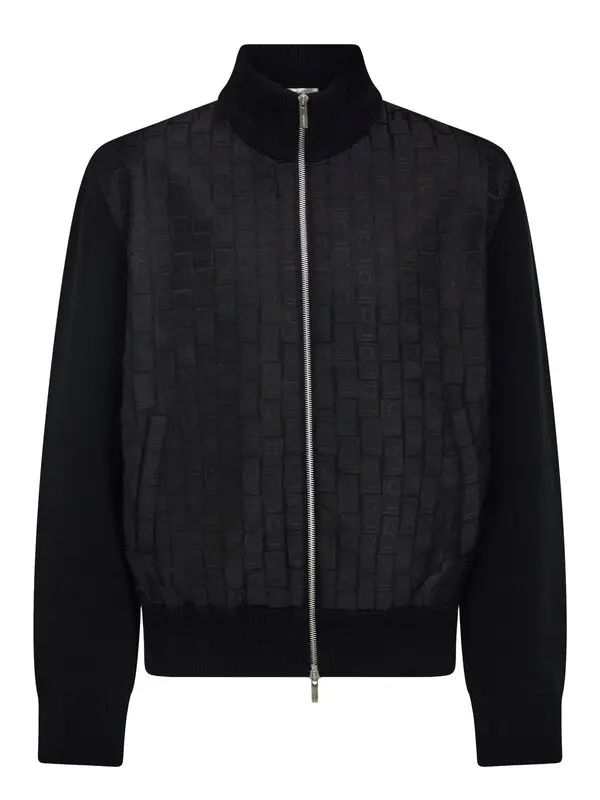 FERRAGAMO Knitted Bomber Jacket - Black