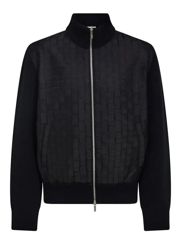 FERRAGAMO Knitted Bomber Jacket - Black