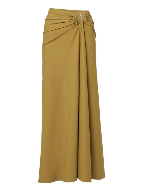 Christopher Esber Ruched Maxi Skirt - Green