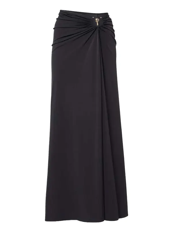 Christopher Esber Orbit Jersey Maxi Skirt - Black