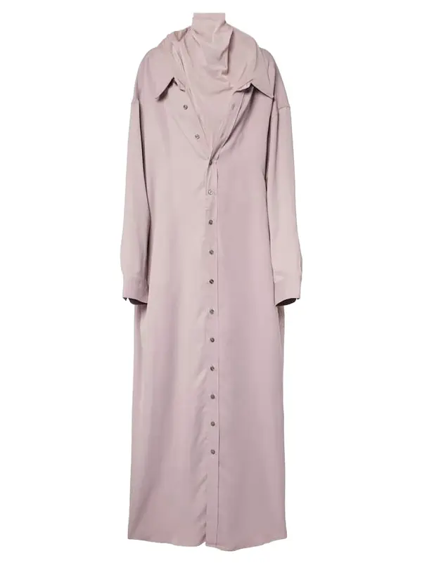 Y/project Turtleneck Shirt Dress - Purple
