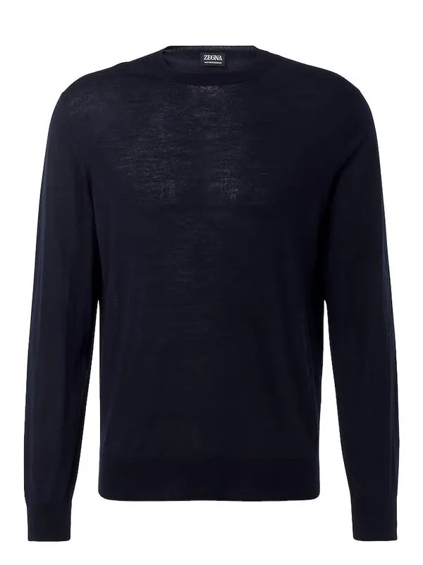 Zegna High Performance Wool Sweater - Blue