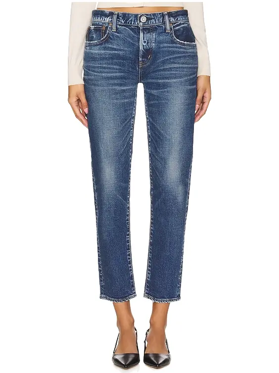 Moussy Vintage Okahumpka Tapered Jeans - Blue