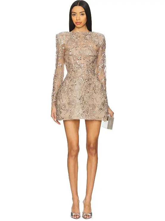 BRONX AND BRONCO Venetian Mini Dress - Silver