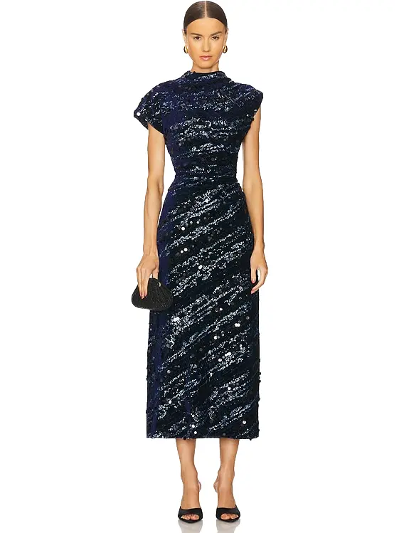 SABINA MUSAYEV Neptune Dress - Navy