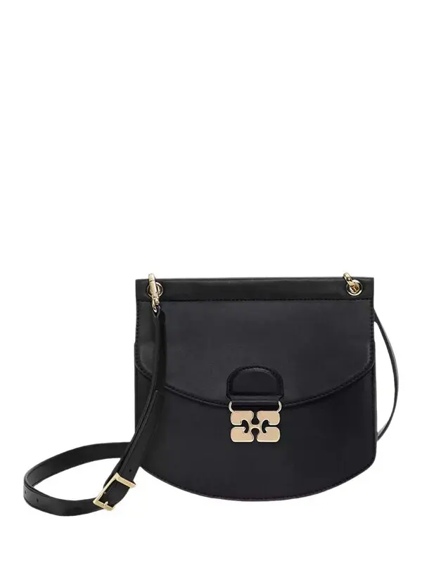 GANNI Small Crossbody Bag - Black