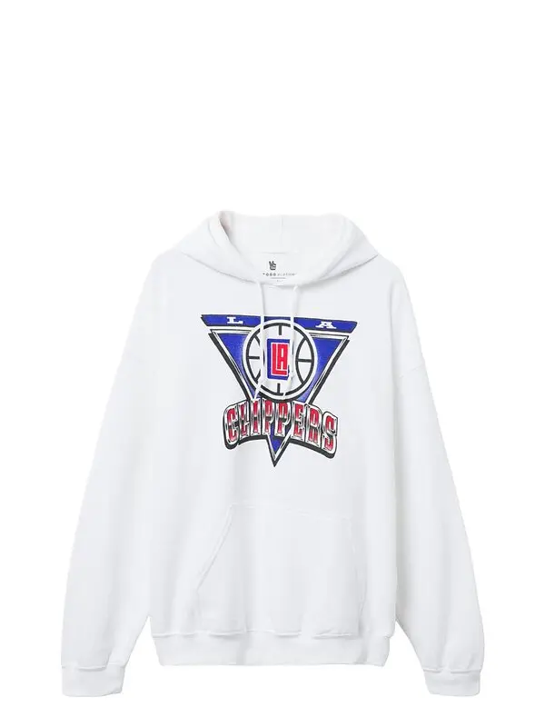 Junk Food Clothing Los Angeles Clippers Triangle Hoodie - White