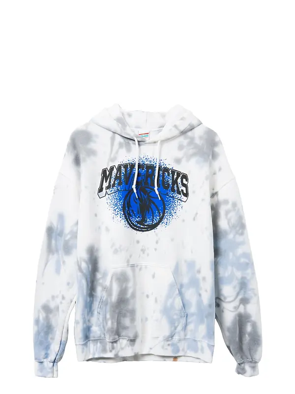 Junk Food Clothing Nba Dallas Mavericks Tie Dye Hoodie - True Black/liberty