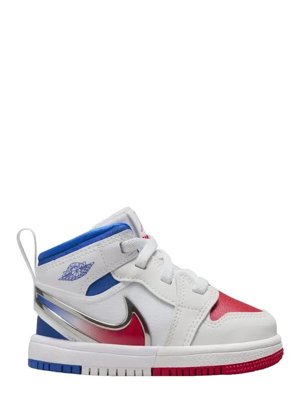 JORDAN 1 Mid Rm Easyon Sneakers - White/racer Blue/siren Red