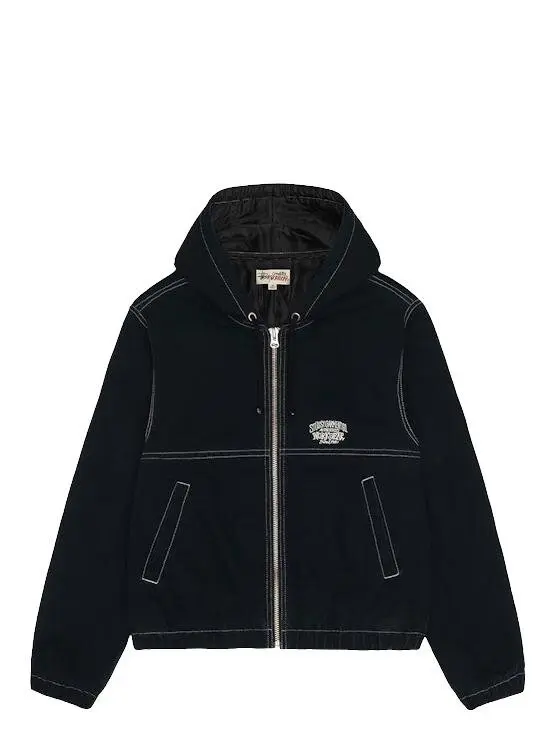 StÜssy Work Contrast Stitch Jacket - Black