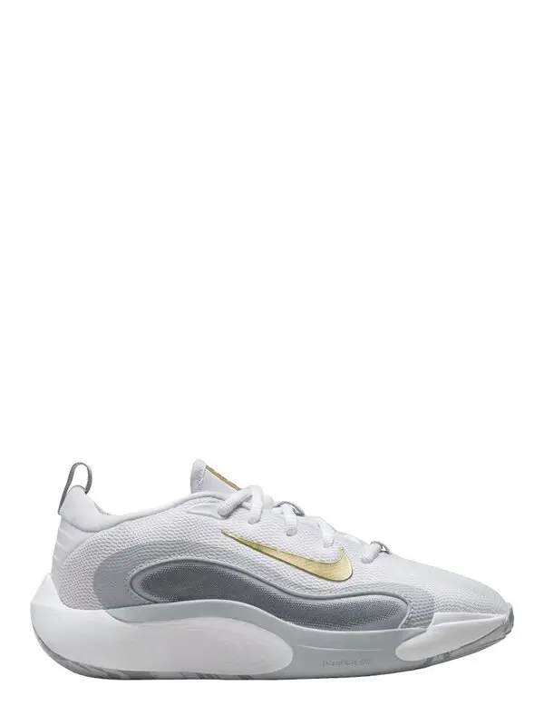 Nike Isofly Metallic Gold Star Sneakers - White/cool Grey/wolf Grey