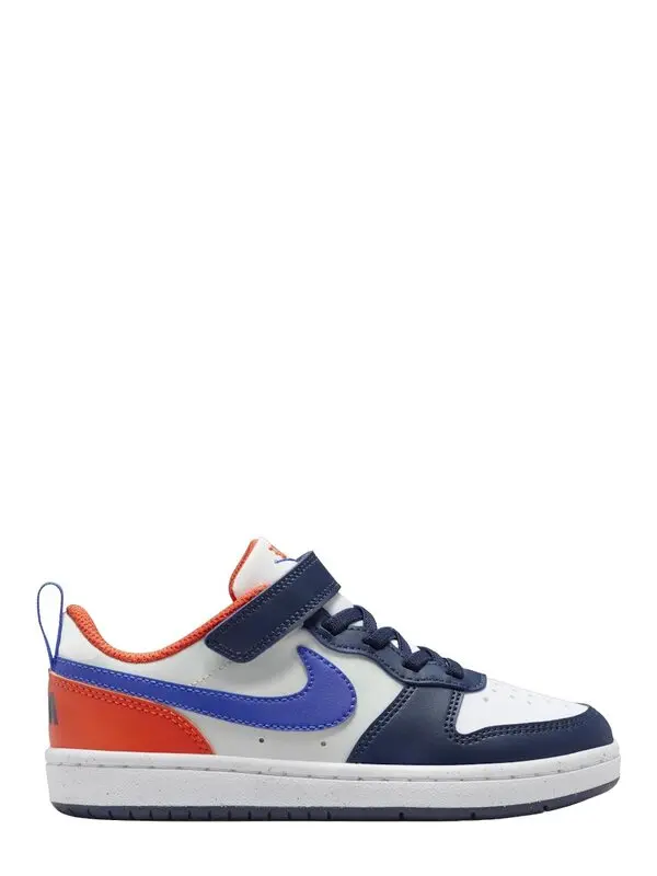 Nike Court Borough Low Recraft Sneakers - Midnight Navy Blue/team Orange/light Silver
