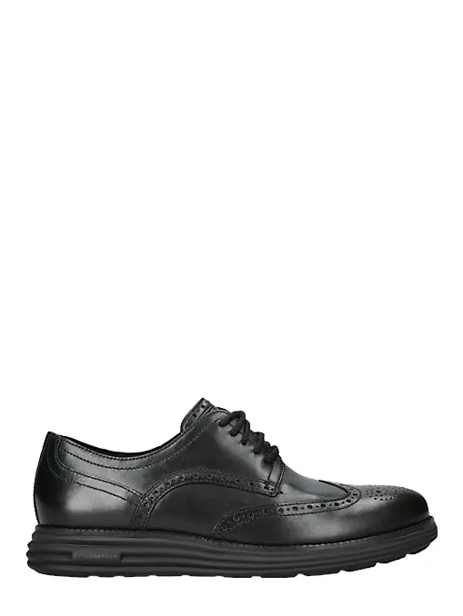 Cole Haan Originalgrand Wingtip Leather Shoes - Black
