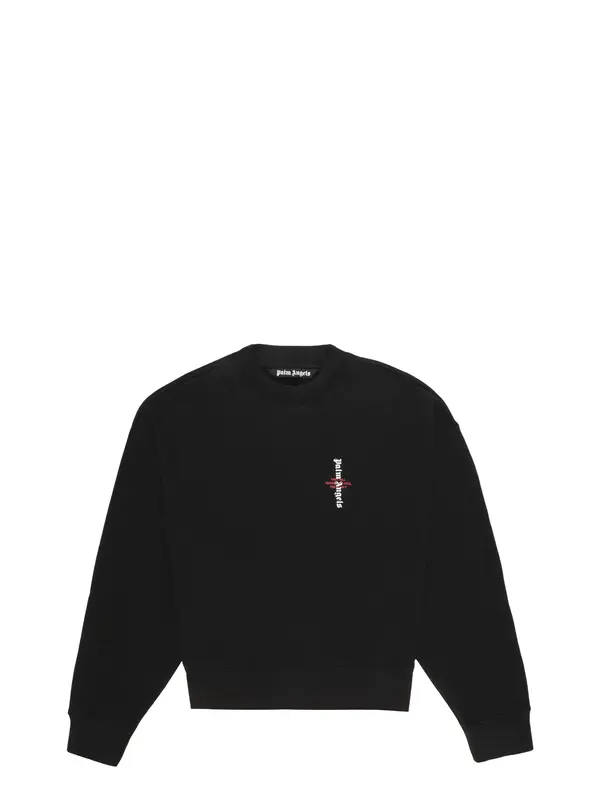 Palm Angels Statement Sweatshirt - Black