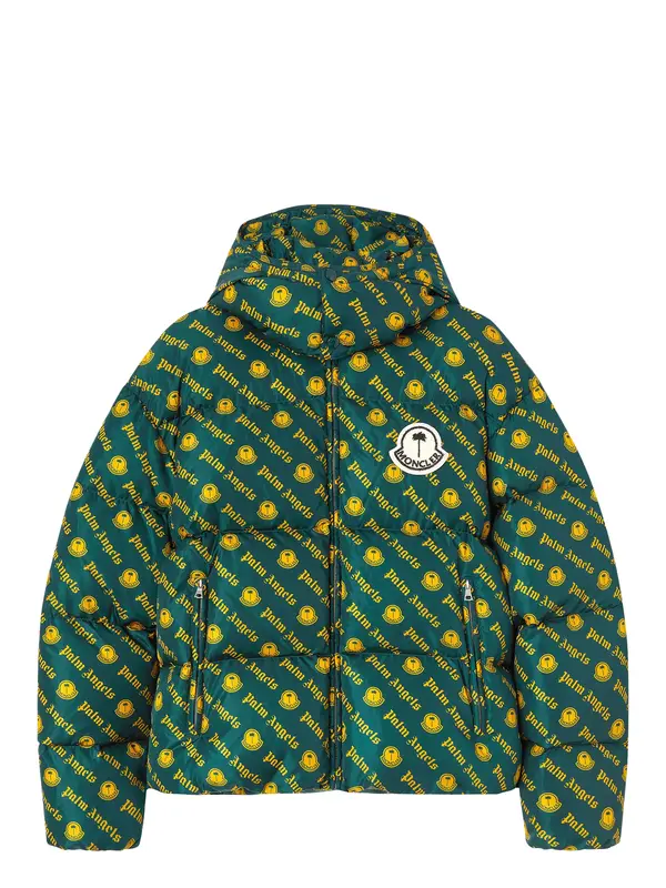 Moncler X Palm Angels Thompson Short Down Jacket - Green
