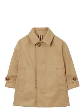 Burberry Reversible Check Gabardine Car Coat - Archive Beige