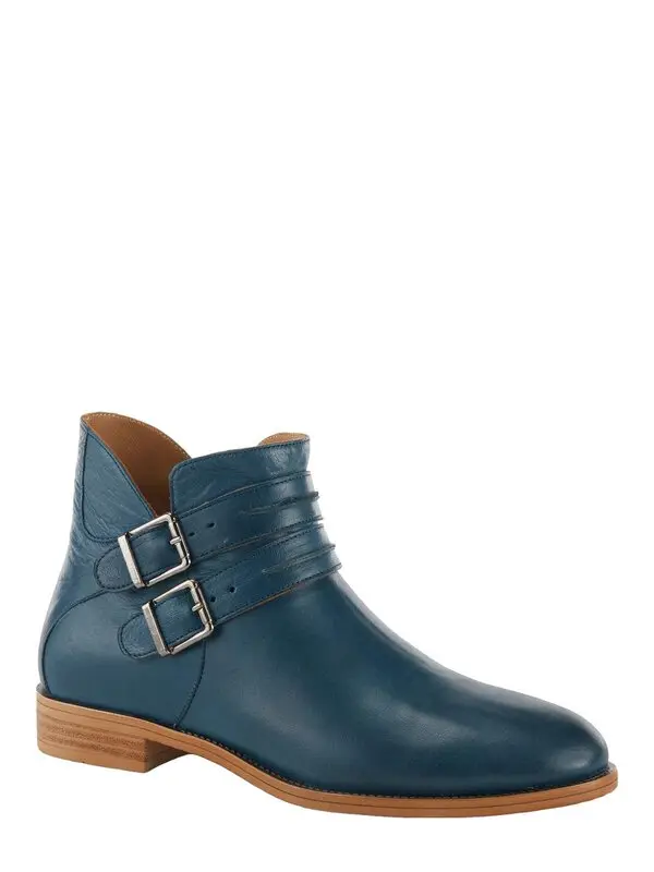 SPRING STEP SHOES Pristina Buckled Bootie - Blue