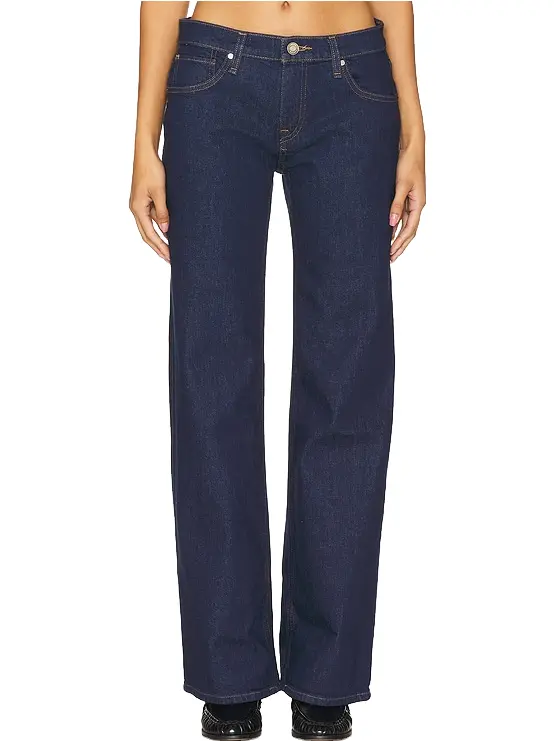 Hudson Jeans Kelli Mid-rise Loose Straight Jeans - Denim Rinse