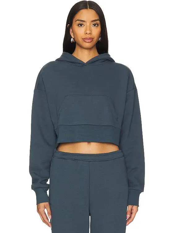 IVL COLLECTIVE Cropped Hoodie - Dark Slate
