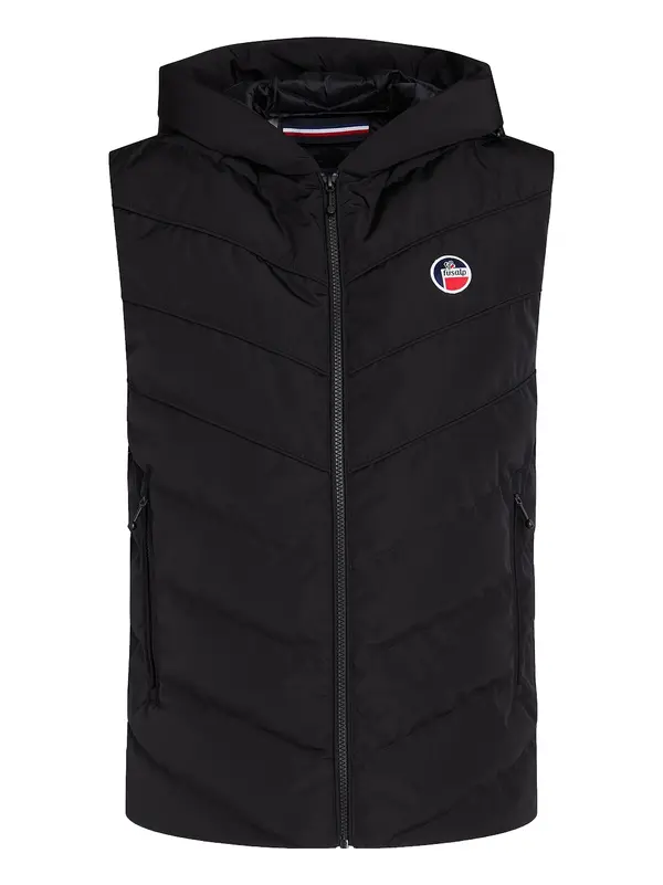 Fusalp Timeo Quilted Shell Hooded Vest - Black
