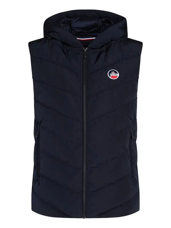 Fusalp Timeo Quilted Shell Hooded Vest - Navy
