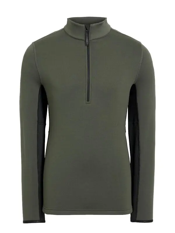 Aztech Mountain Performance Fleece Half-zip Base Layer - Army Green